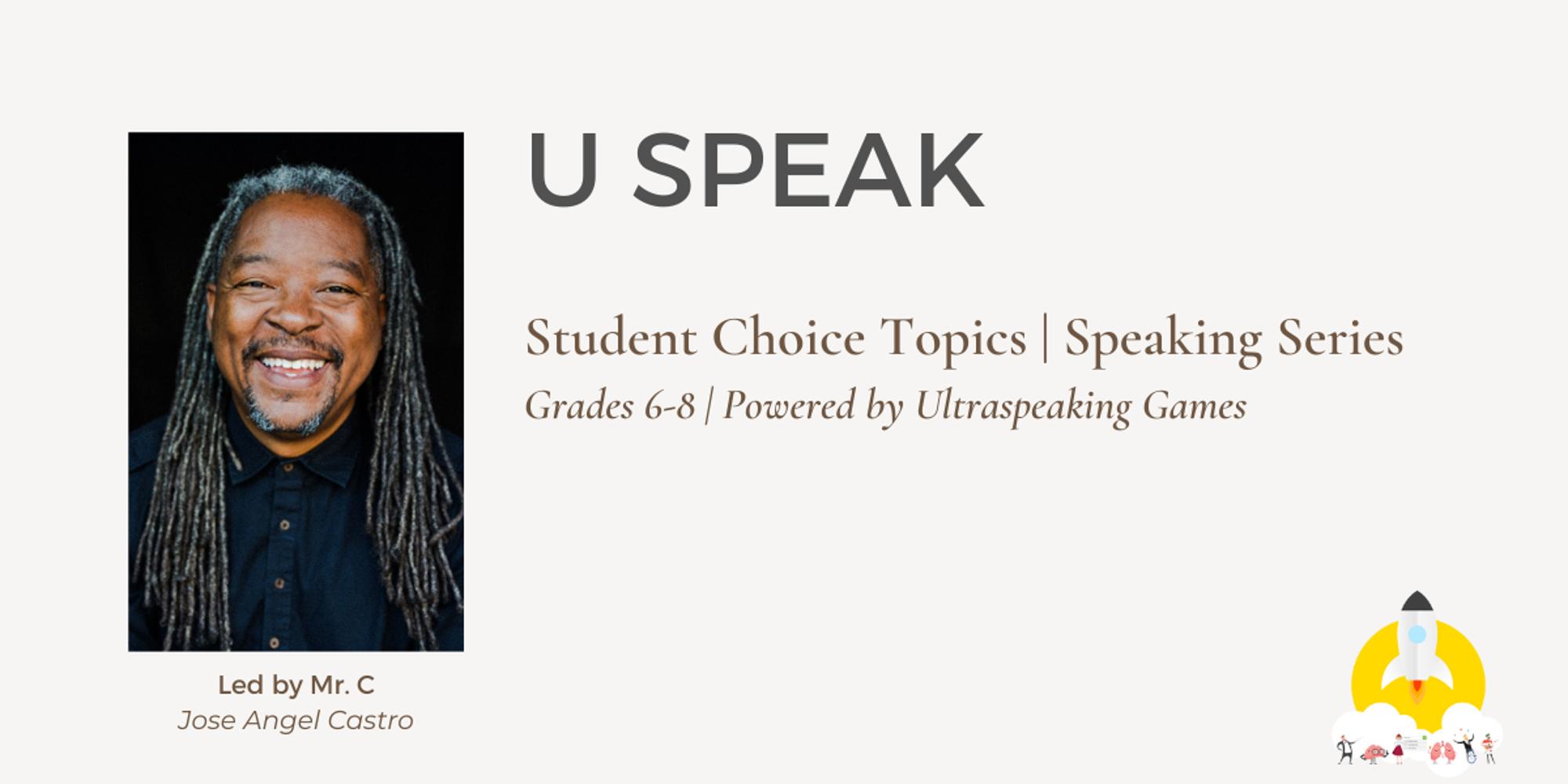 Student Choice + Showcase | U Speak Series 2 · Zoom · Luma
